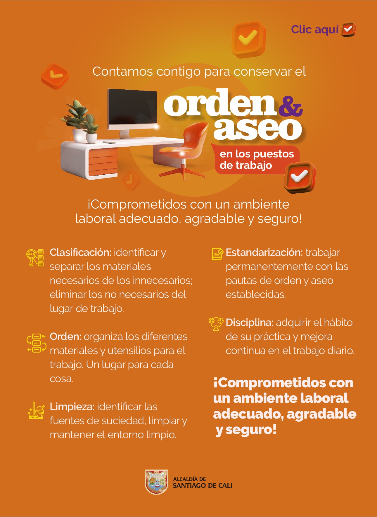 Contamos contigo para conservar el orden y aseo en los puestos de trabajo – Intranet – Alcaldía ...